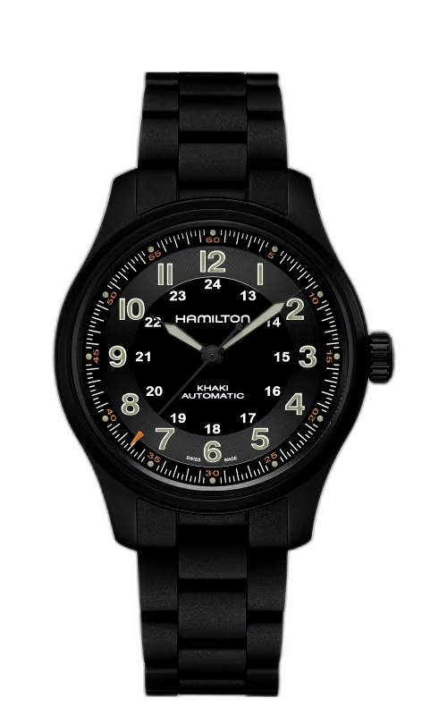 Hamilton Khaki Field Titanium Auto 42 PVD H70665130 Price as of May ...