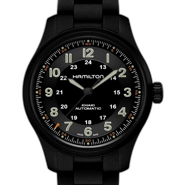 Hamilton Khaki Field Titanium Auto 42 PVD H70665130 Price as of May ...