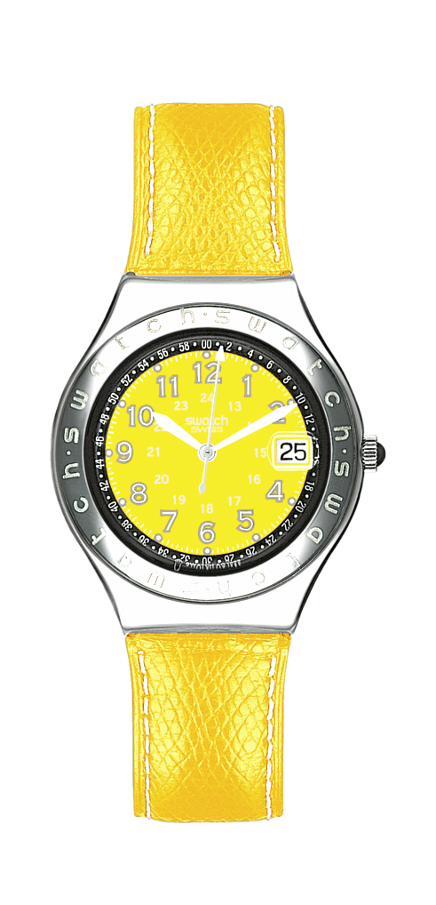 Swatch Happy Joe Yellow YGS409C Price as of June 2026 | WatchCharts