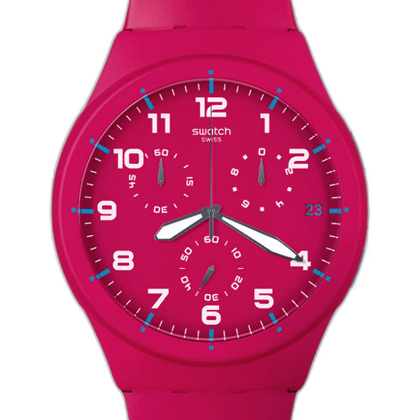 Swatch Pink Frame SUSR401 Price as of December 2025 | WatchCharts