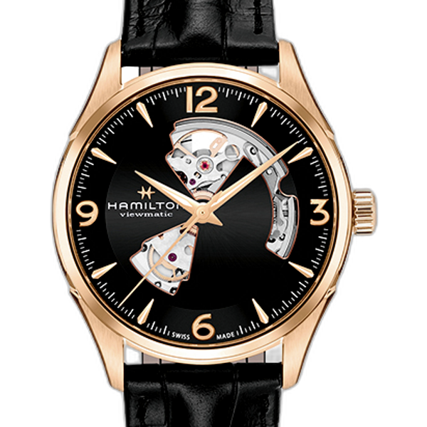 Hamilton Jazzmaster Open Heart 42 Rose Gold H32735731 Price as of ...