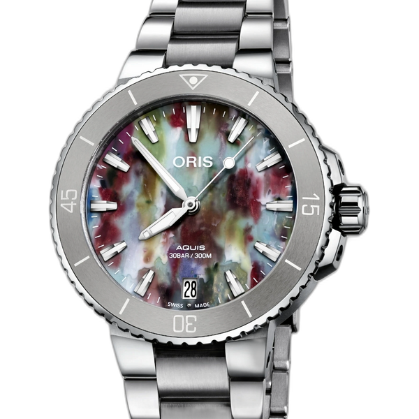 Oris Aquis Date 36.5 Upcycle 733 7770 4150 Price as of October 2025 ...