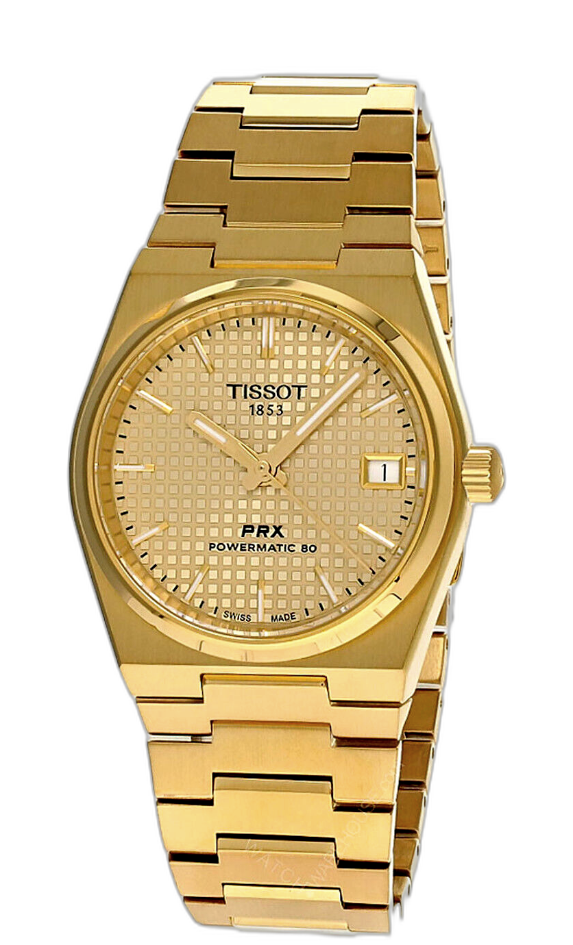 Tissot PRX Powermatic 80 Yellow Gold T137.407.33.021.00 Price as of May ...