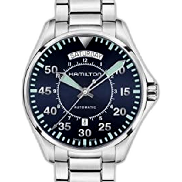 Hamilton Khaki Pilot Day Date Blue H64615145 Price as of May 2026 ...