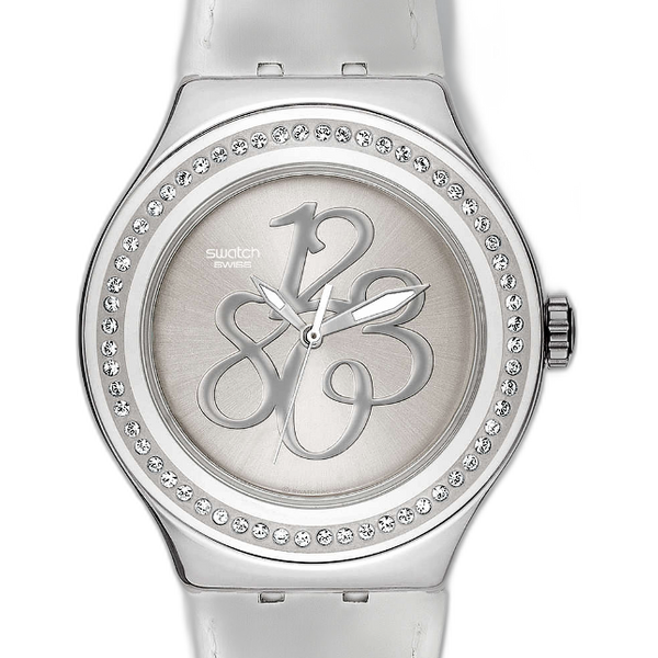 Swatch Pearly Gloss YNS107 Price as of May 2026 | WatchCharts