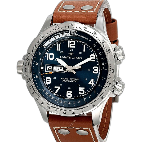 Hamilton Khaki Aviation X Wind Day Date Auto Blue H77765541 Price as of ...