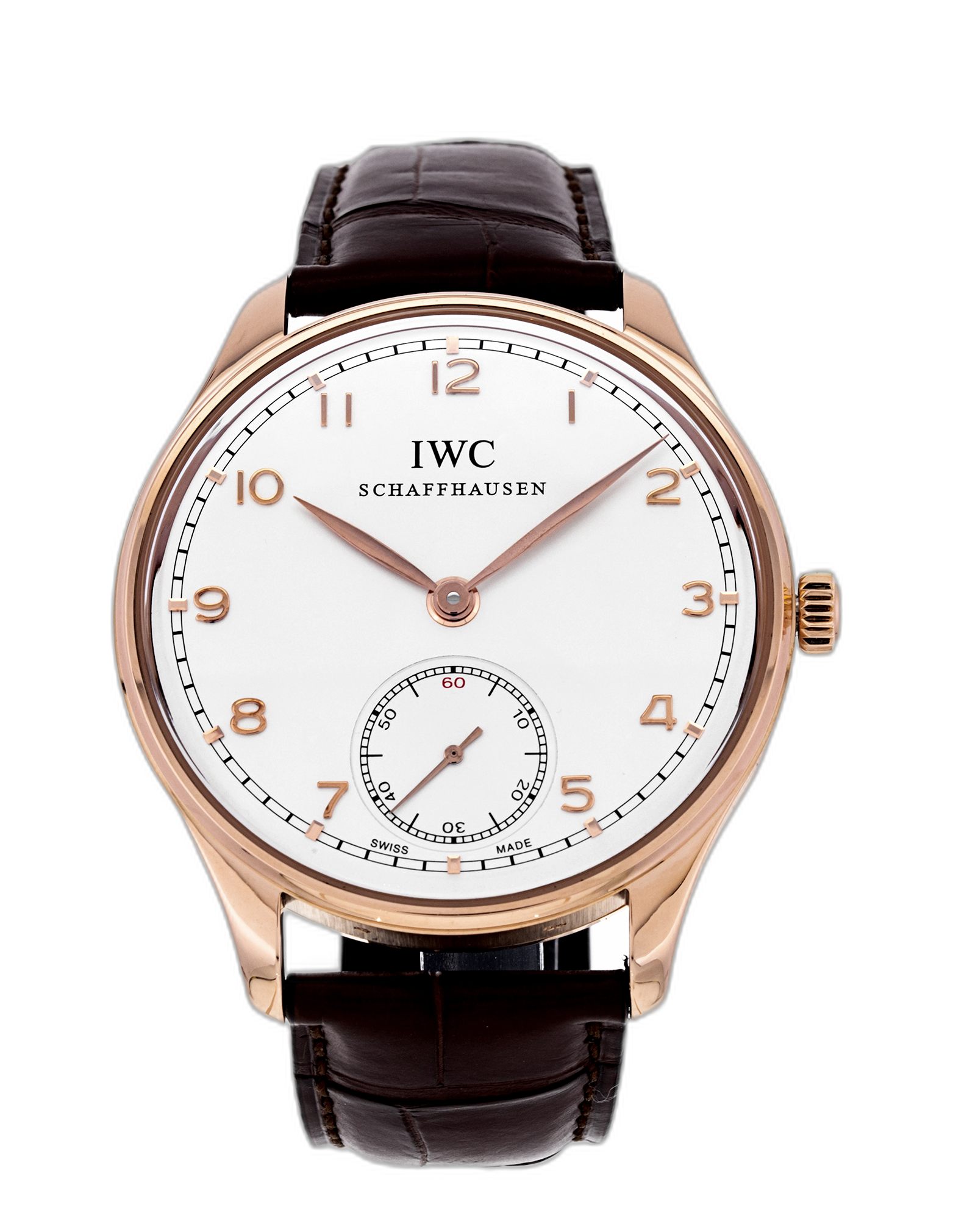 IWC Portuguese Hand-Wound Rose Gold Boutique Edition 545409 Price as of ...