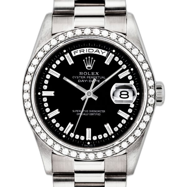 Rolex Day-Date 36 White Gold 18349 Price as of January 2026 | WatchCharts