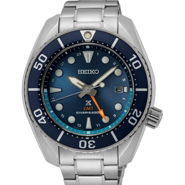 Seiko Prospex Sea SUMO Solar GMT Diver SS Blue Dial Watch SFK001J1 ...