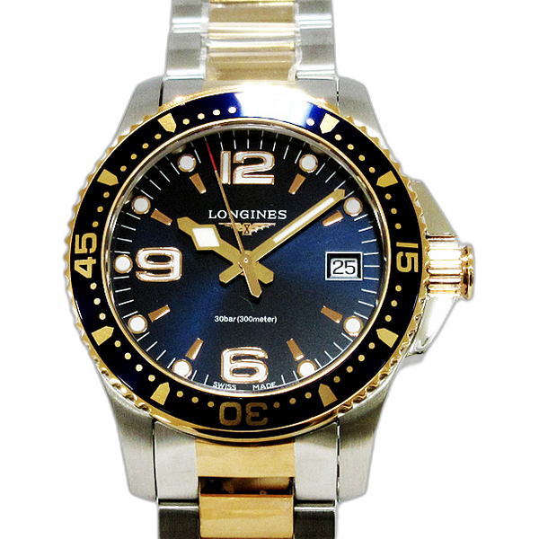 [Longines] Longines Hydro Conquest Diver Model Pink Gold Silver Watch ...
