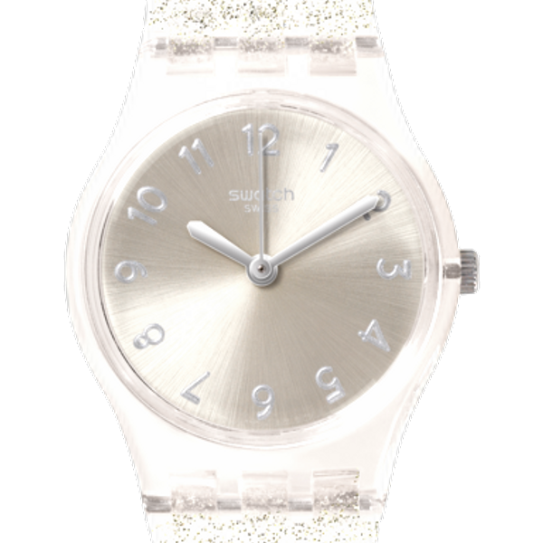 Swatch Silver Glistar Too LK343E Price as of March 2026 | WatchCharts