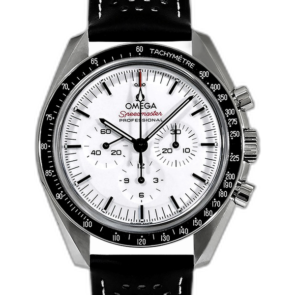 Omega Speedmaster Moonwatch Professional 42 mm, Steel on Leather strap ...