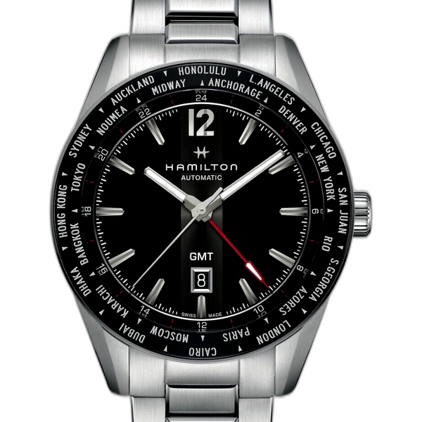 Hamilton Broadway GMT Limited Edition 46 Stainless Steel H43725131 ...