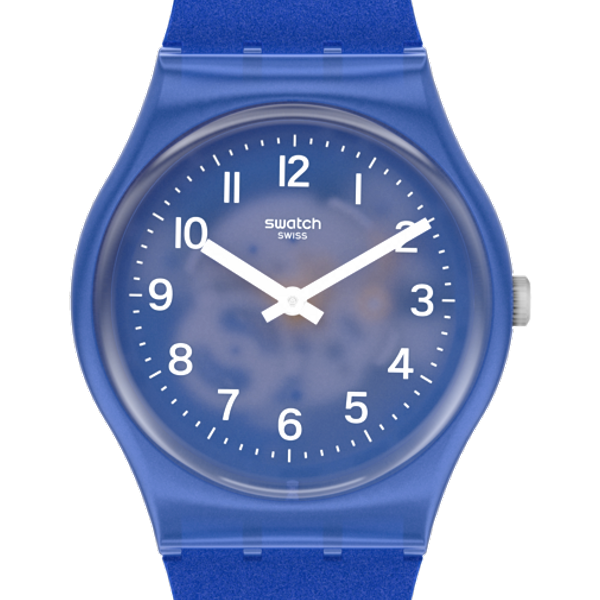 Swatch Blurry Blue GL124 Price as of May 2026 | WatchCharts