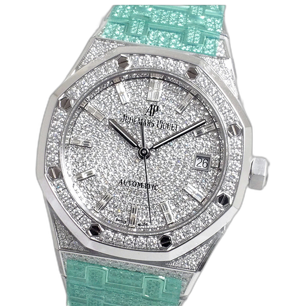 AUDEMARS PIGUET Royal Oak Solid Gold Watch Watch Men's Automatic 18K WG ...