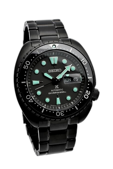 Seiko Prospex Black Series Night Vision Turtle Diver SRPK43 Price as of ...