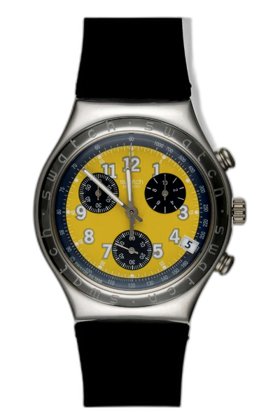 Swatch Secret Agent Yellow YCS406 Price as of May 2026 | WatchCharts