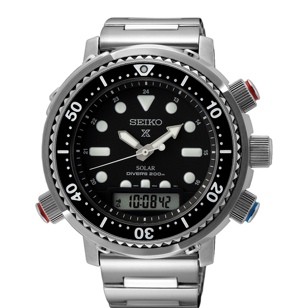 Seiko Prospex Solar ‘Arnie’ Hybrid Diver’s 40th Anniversary SNJ033 ...
