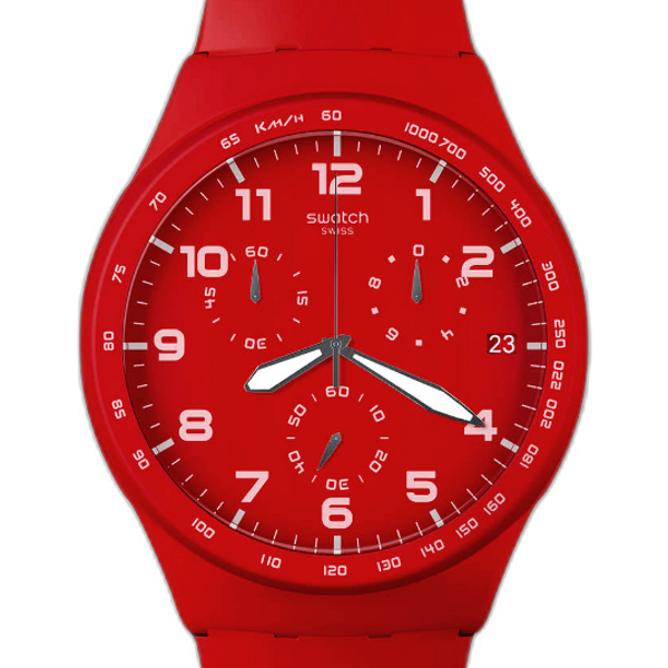 Swatch Red Shadow SUSR400 Price as of October 2025 | WatchCharts