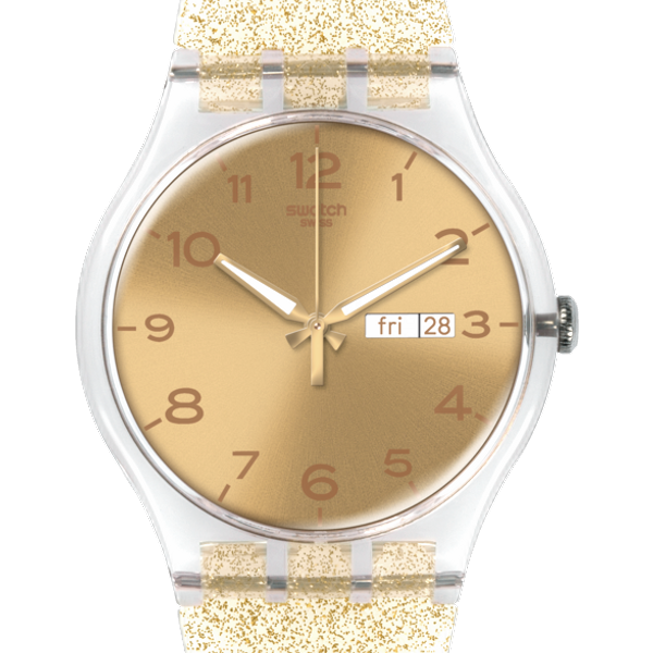 Swatch Golden Sparkle SUOK704 Price as of December 2025 | WatchCharts