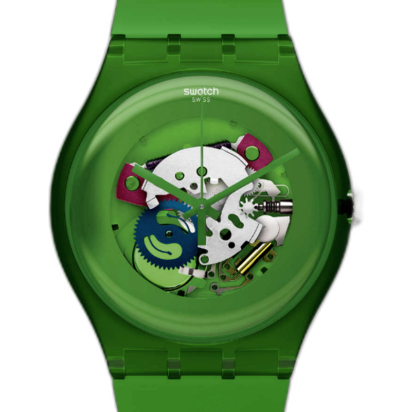Swatch Green Lacquered SUOG103 Price as of December 2025 | WatchCharts