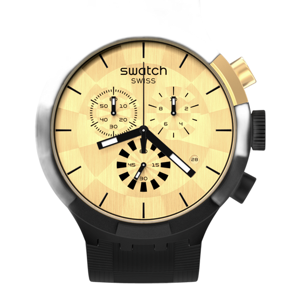Swatch Checkpoint Golden SB02Z400 Price as of July 2025 | WatchCharts