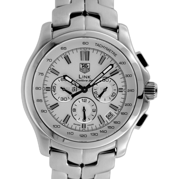 TAG Heuer Link Calibre 36 Automatic Chronograph Stainless Steel CT511B ...