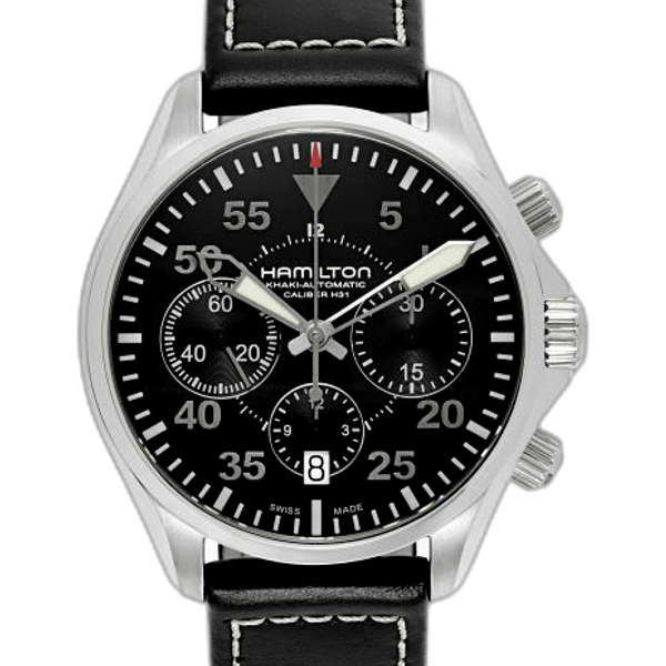 Hamilton Khaki Pilot Auto Chrono H64666735 Price as of December 2025 ...