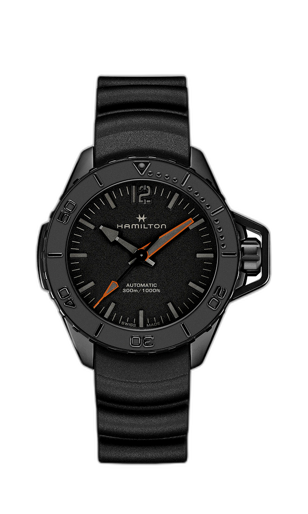 Hamilton Khaki Navy Frogman Auto 46 PVD H77845330 Price as of February ...