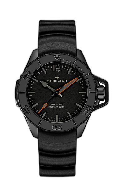 Hamilton Khaki Navy Frogman Auto 46 PVD H77845330 Price as of February ...