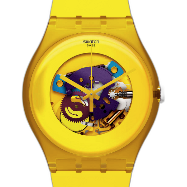 Swatch Yellow Lacquered SUOJ100 Price as of May 2026 | WatchCharts