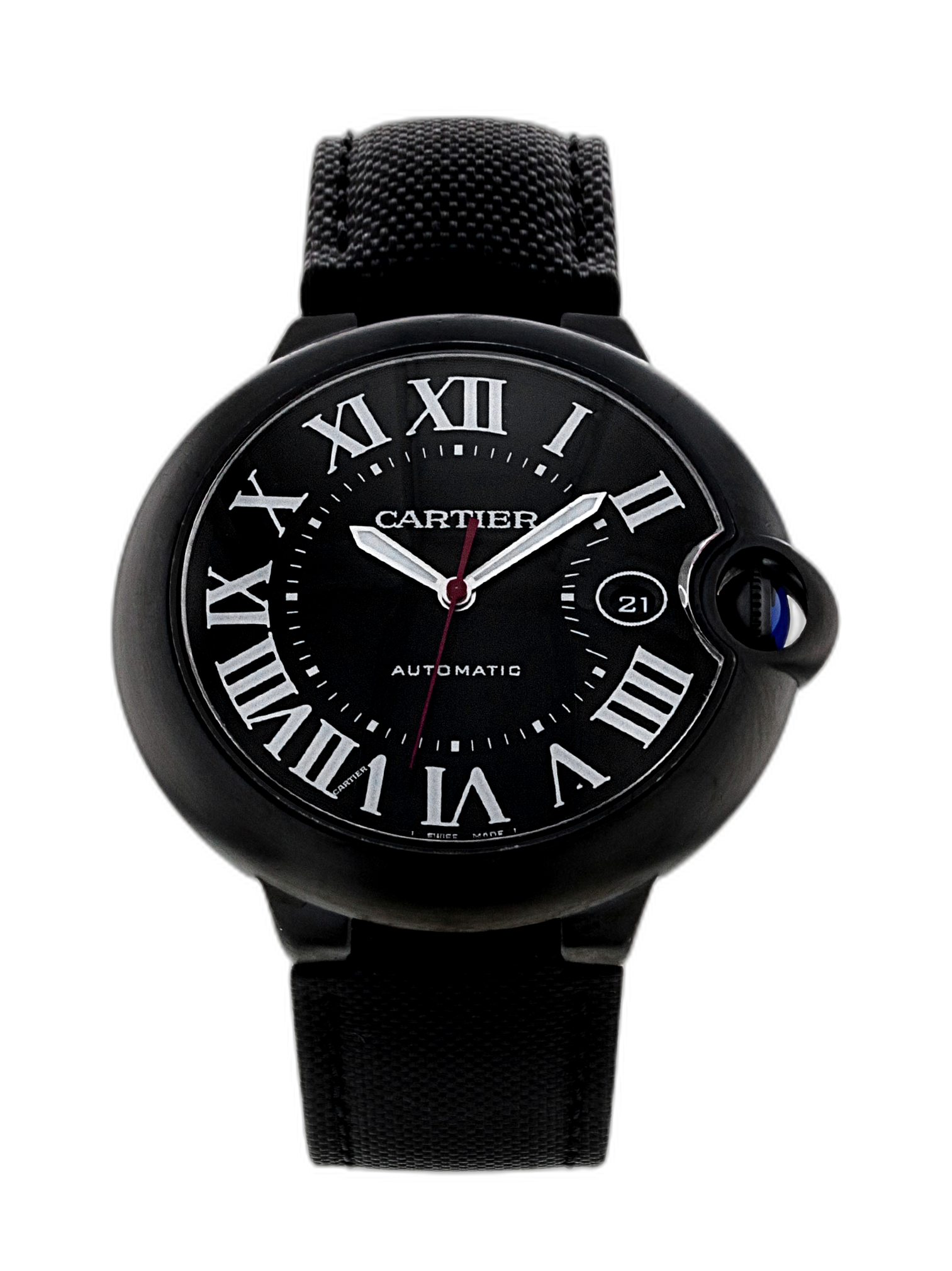 Cartier Ballon Blue de Cartier 42 Automatic Carbon WSBB0015 Price as of ...