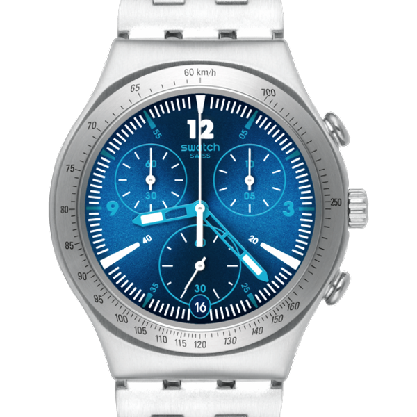 Swatch Rhythmic Blue YCS575G Price as of May 2026 | WatchCharts