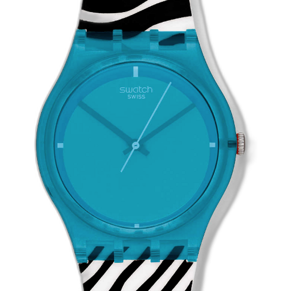 Swatch Blue Zeb GL115 Price as of May 2026 | WatchCharts