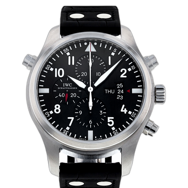 IWC Pilot's Watch Double Chronograph 377801 Price as of March 2025 ...