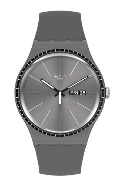 Swatch Grey Rails SUOM709 Price as of October 2025 | WatchCharts