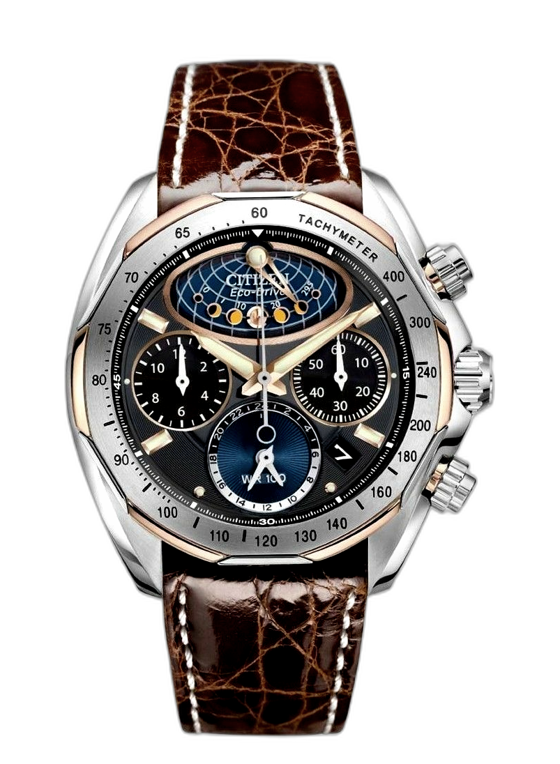 Citizen Signature Moon Phase Flyback Chronograph AV3006-09E Price as of ...