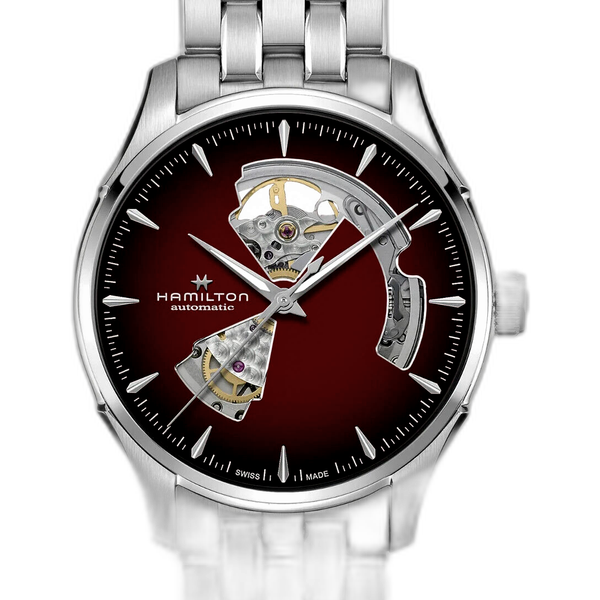 Hamilton Jazzmaster Open Heart 40 Stainless Steel H32675170 Price as of ...