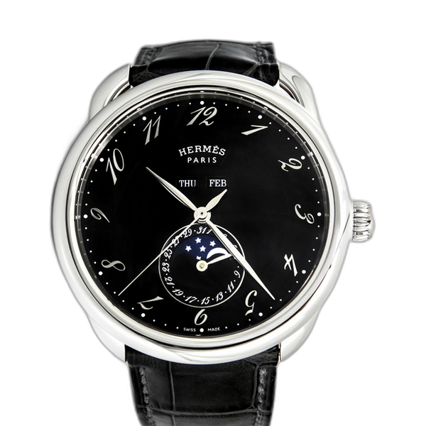 Hermès Arceau Moon Phase AR8.810 Price as of December 2025 | WatchCharts