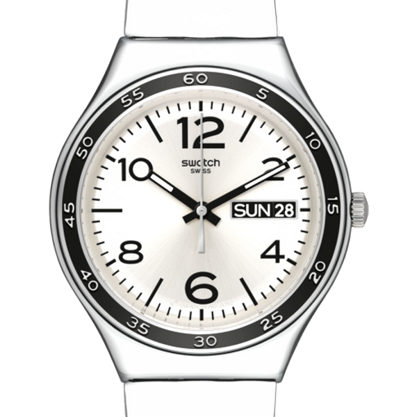 Swatch Grey Shirt YGS766G Price as of September 2025 | WatchCharts