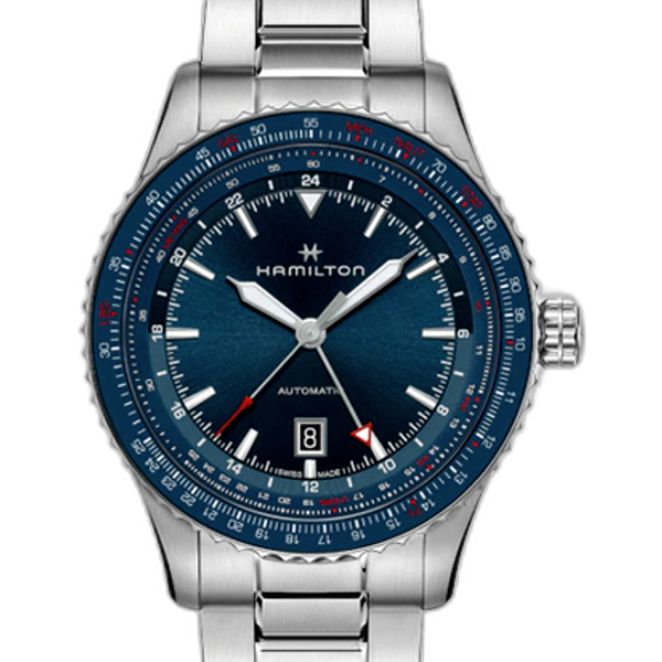 Hamilton Khaki Aviation Converter Auto GMT Stainless Steel H76715140 ...