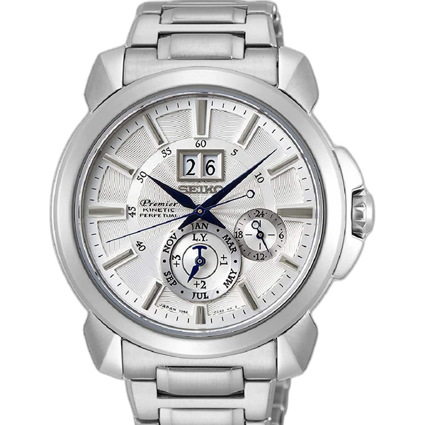 Seiko Premier Kinetic Perpetual Calendar SNP159 Price as of October 2025 | WatchCharts