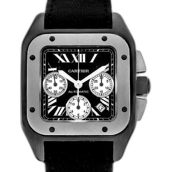 Cartier Santos 100 Carbon Chronograph Extra Large W2020005 Price as of ...