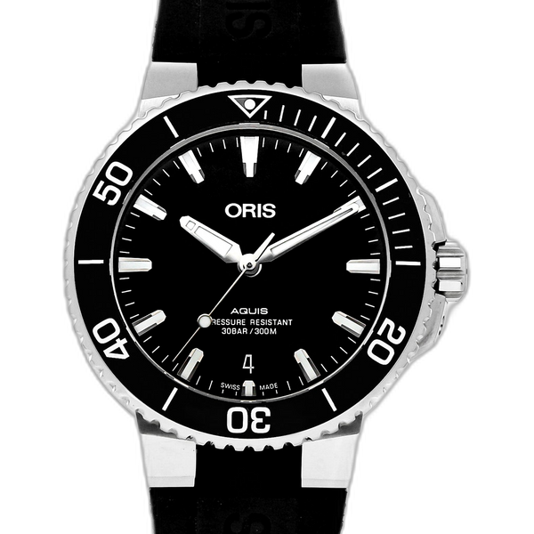 Oris Aquis Date 733 7732 4134 Price as of December 2025 | WatchCharts