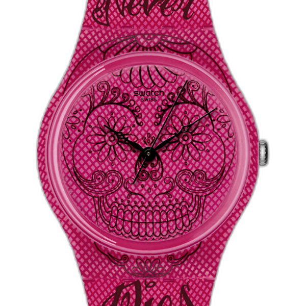 Swatch Time Never Dies Pink GP138 Price as of September 2025 | WatchCharts