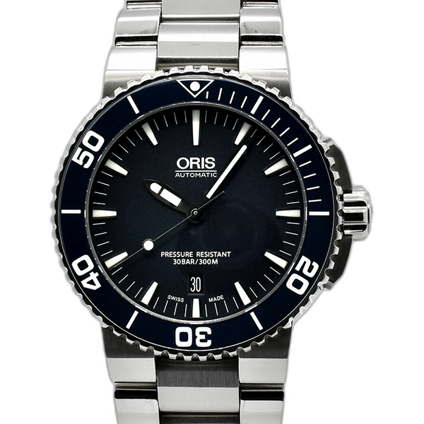 Oris Aquis Date 43 733 7653 4155 Price as of May 2026 | WatchCharts