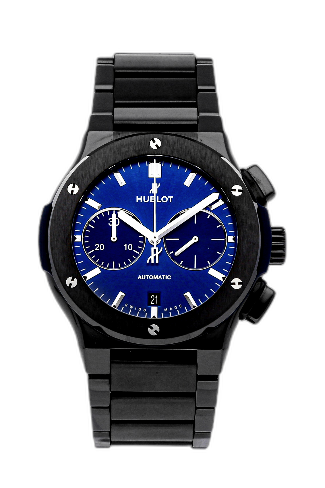 Hublot Classic Fusion Chronograph Ceramic Blue Bracelet 45 520cm7170cm Price Specs Market