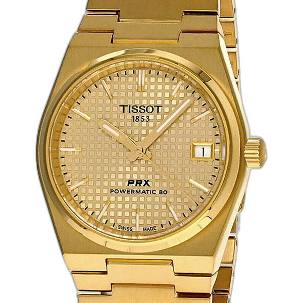 Tissot PRX 35 Powermatic 80 Yellow Gold T137.207.33.021.00 Price as of ...
