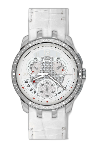 Swatch Cold Hour White YRS426 Price as of January 2026 | WatchCharts