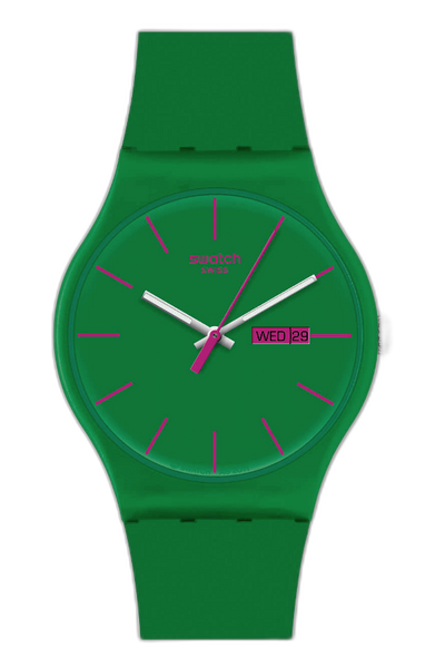 Swatch Green Rebel SUOG704 Price as of January 2026 | WatchCharts
